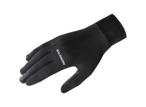 0195751051095 - Laufhandschuhe SALOMON CROSS WARM GLOVE U Herren schwarz (deep schwarz) Obermaterial 91% Polyester 9% Elasthan Handschuhe