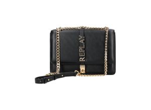 8058700975205 - Umhängetasche REPLAY Taschen Lederimitat Damen Gr onesize schwarz (schwarz gold) Lederimitat Taschen