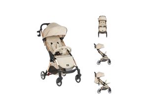 3801001031096 - Kikkaboo Kinderwagen Buggy Cloe bis 22 kg Aluminiumrahmen faltbar Getränkehalter beige