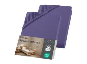 4255636635331 - NYVI Kinder Spannbettlaken Junior für Kinderbettmatratzen bis 12cm Höhe - Weich & Anschmiegsam Rundumgummizug Bügelfrei Farbelila Größe70x140 cm (2er Pack) 4255636635331 - NYVI Kinder Spannbettlaken Junior für Kinderbettmatratzen bis 12cm Höhe - Weich & Anschmiegsam Rundumgummizug Bügelfrei Farbelila Größe70x140 cm (2er Pack)