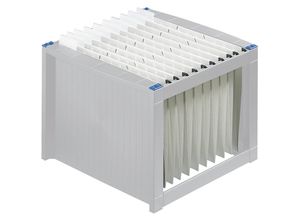4012086003307 - Hängemappenbox H61100 grau bis 40 Mappen leer stapelbar 4012086003307 helit