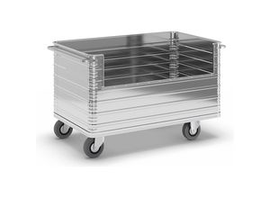4003866406340 - Alu-Kastenwagen Inhalt 945 l mit 250 mm tiefem Seitenwandausschnitt ZARGES