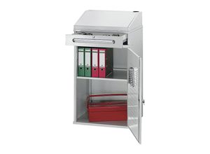 4040376899071 - Industrie-Stehpult mit 1 Schublade über dem Schrank Breite 650 mm lichtgrau RAU