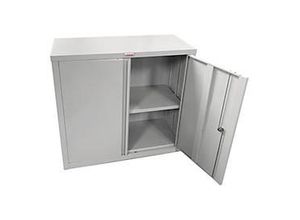 5032548015043 - Stahlschrank SCF0891GGK faltbar 1 Fachboden Schlüsselschloss B 915 x T 370 x H 830 mm Stahl lichtgrau RAL 7035