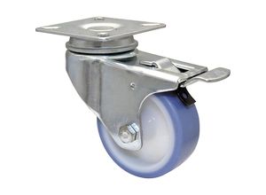 4001073052053 - Apparate-Lenkrollen Rad-Ø 63 mm VE 4 Stk Lenkrolle mit Feststeller Anschraubplatte Wagner