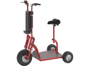 3760406530149 - Elektro Transportroller PRO 800 W 3 Räder mit Sattel rot kaiserkraft