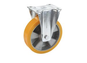 4250615287914 - PU-Reifen auf Alu-Felge Rad-Ø x Breite 125 x 40 mm Bockrolle Proroll