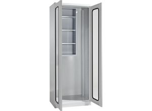 4061753071385 - Geräte- und Putzmittelschrank Breite 750 mm Sichtfenstertüren lichtgrau kaiserkraft