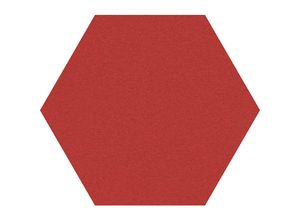 8712752097529 - Design-Pinnwand sechseckig Kork BxH 600 x 600 mm rot Chameleon