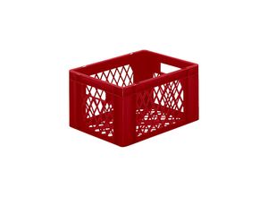 4031022017680 - Euro-Format-Stapelbehälter Wände und Boden durchbrochen LxBxH 400 x 300 x 210 mm rot VE 5 Stk kaiserkraft