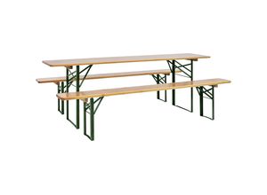 8594168473025 - Bierbankgarnitur 1 Tisch 2 Bänke Kiefer kaiserkraft