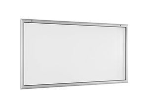 4260256790612 - Schaukasten für Innen- und Außenbereich Türöffnung um 180° nach unten Übergröße BxH 2000 x 1025 mm Rückwand reinweiß RAL 9010 kaiserkraft