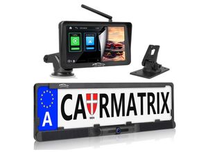 4260657861959 - CARMATRIX Solar Rückfahrsystem mit Android Auto und Apple CarPlay GoogleMaps YouTube