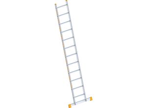 4035209965665 - Alu-Anlegeleiter mit Sprossen Breite 450 mm 12 Sprossen inkl Traverse Layher