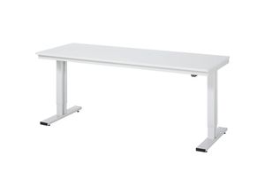 4040376451439 - Arbeitstisch elektrisch höhenverstellbar - Tragkraft 300 kg Höhe 720 - 1120 mm Spanplatte MF-beschichtet BxT 2000 x 800 mm RAU