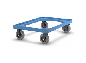 4260283050024 - Kunststoff-Fahrgestell für Euroformat 600 x 400 mm Vollgummi-Räder ab 5 Stk kaiserkraft