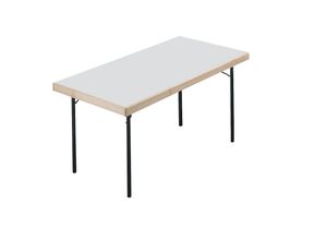 4250709201215 - Klapptisch 4-Fuß-Gestell 1500 x 800 mm Gestell anthrazit Platte lichtgrau kaiserkraft
