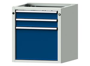 4014641086879 - Unterbauschrank für elektrisch höhenverstellbare Arbeitstische LIFT BxT 570 x 615 mm Höhe 600 mm 3 Schubladen (90   360 mm hoch) ANKE