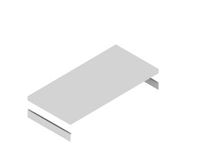 4250623751131 - Fachboden verzinkt inkl Auflagetraversen BxT 1025 x 500 mm hofe