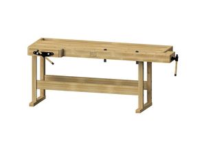 4014641059514 - Profi-Schreiner-Hobelbank schwere Ausführung Breite x Tiefe x Höhe 2220 x 850 x 900 mm ANKE