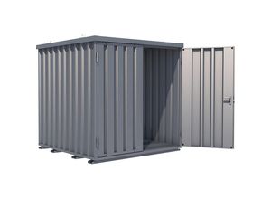 4260145950578 - Gasflaschencontainer 65 Flaschen mit Ø 220 mm Außen-BxT 2100 x 2100 mm kaiserkraft