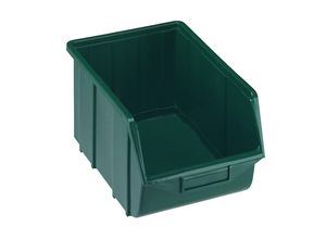 8005646250620 - Sichtlagerkasten aus Polypropylen LxBxH 355 x 220 x 167 mm grün VE 10 Stk kaiserkraft