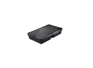 5055644211881 - Kleingebinde-Palettenwanne aus Polyethylen (LDPE) Volumen 60 l mit PE-Rost kaiserkraft