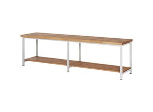 4061753260352 - eurokraft pro Werkbank Gestellbauweise Serie 8000 1 Ablageboden BxT 3000 x 700 mm