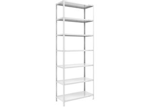 4061753020017 - eurokraft pro Schraubregal Bauart leicht kunststoffbeschichtet Regalhöhe 3000 mm Bodenbreite 1000 mm Tiefe 600 mm Grundregal