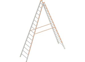 4035209004340 - Sprossen-Stehleiter beidseitig begehbar 2 x 16 Sprossen Layher