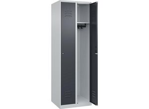 4067521365397 - Spind Classic Plus anthrazitgrau lichtgrau 080000-20-S10030 2 Schließfächer 600 x 500 x 1850 cm 4067521365397 C+P-Möbel