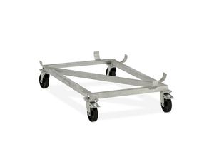 4052886103579 - Fahrgestell für GfK-Rechteckbehälter Polypropylen-Rollen schwarz für LxB 1320 x 970 mm Rad-Ø 125 mm für Inhalt 700 l CEMO