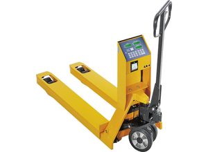 4260285897047 - Paletthubwagen mit Präzisionswaage mit Thermodrucker Stückzahl-Anzeige 05-kg-Ziffernschritte von 0 bis 2200 kg kaiserkraft