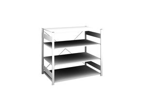 4250623775229 - Sideboard-Steckregal lichtgrau Höhe 1200 mm 4 Böden Grundregal Bodentiefe 800 mm Fachlast 190 kg hofe
