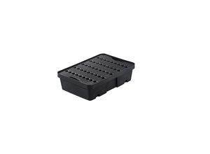 5055644211850 - Kleingebinde-Palettenwanne aus Polyethylen (LDPE) Volumen 20 l mit PE-Rost kaiserkraft
