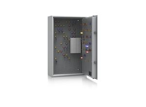 5901468303274 - Schlüsseltresor Sicherheitsstufe A und Euro-Norm S1 lichtgrau HxBxT 800 x 500 x 200 mm für max 200 Haken kaiserkraft