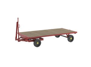 4061753279453 - eurokraft pro Schlepperanhänger Drehschemel-Lenkung Tragfähigkeit 2 t Ladefläche 3 x 15 m verkehrsrot