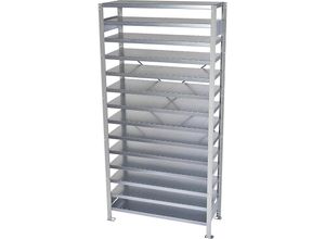 4250621501264 - Steckregal für Regalkästen HxB 2100 x 1000 mm Grundregal Tiefe 500 mm ohne Kästen STEMO