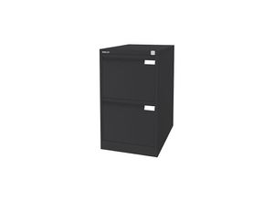 5020073711998 - BISLEY Hängeregistraturschrank 1-bahnig 2 Schübe DIN A4 anthrazitgrau 5020073711998 - BISLEY Hängeregistraturschrank 1-bahnig 2 Schübe DIN A4 anthrazitgrau