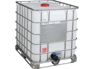 4061753255341 - IBC-Container RECOBULK UN-Zulassung Volumen 1000 l auf Stahlrahmen-Palette NW Öffnung 150 mm   NW Auslauf 80 mm kaiserkraft
