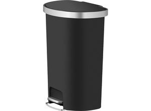 8713631198474 - EKO Treteimer Hana halbrund Volumen 55 l BxHxT 365 x 670 x 480 mm schwarz