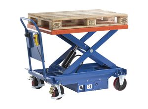 4260563724010 - Hubplattformwagen elektrisch Hubbereich 430 - 1230 mm Tragfähigkeit 1000 kg kaiserkraft