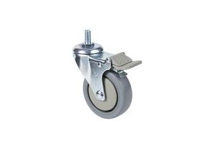 4061753281241 - Ersatzrad spurlos Ø 100 mm Lenkrolle mit Doppelstopp kaiserkraft
