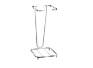 4050828141054 - Wertstoff-Müllsackständer ohne Deckel für Volumen 1 x 70 l Standgestell Edelstahl kaiserkraft