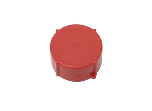 4023122370123 - Verschlusskappe für Auslauf Außen-Ø 55 mm mit Dichtung rot ab 4 Stk kaiserkraft