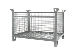 4251765312150 - Eichinger Industrie - Gitterbox-Stapelbehälter LxBxH 1000x800x750 mm Nutzhöhe 645 mm Traglast 1500 kg Gewicht 57 kg verzinkt