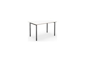 4061753267450 - Mehrzwecktisch DUO-C Trend gerade Platte Tiefe 800 mm Breite 1200 mm weiß   schwarz kaiserkraft