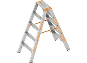 4035209906101 - Stufen-Stehleiter beidseitig begehbar 2 x 5 Stufen Layher