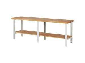 4061753265722 - eurokraft pro Werkbank Baukastensystem Serie 7000 1 Ablageboden BxT 2500 x 700 mm