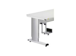 6416763083589 - PC-Halter verstellbar pulverbeschichtet lichtgrau Treston